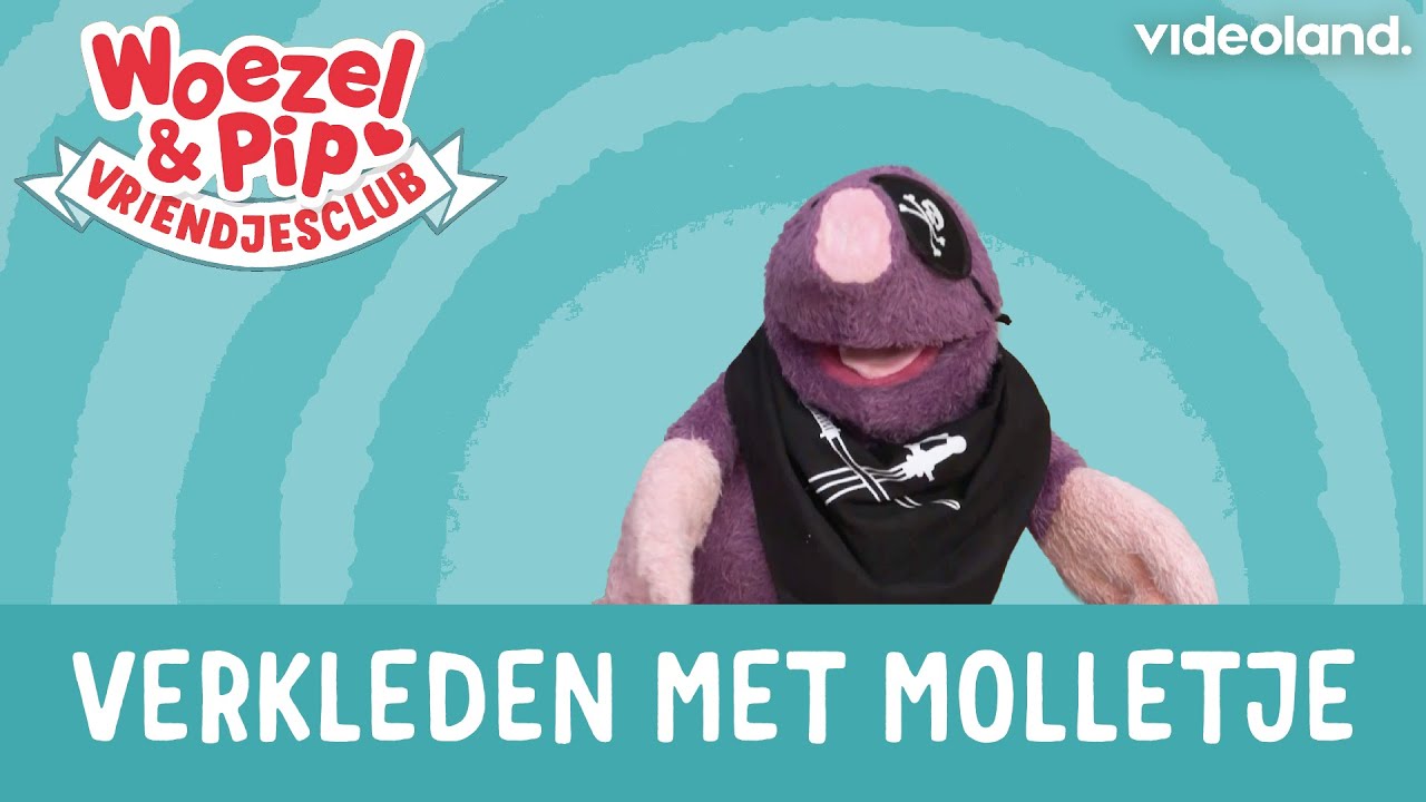 Woezel & Pip Vriendjesclub - Verkleden met Molletje 👓🎩🎀 - YouTube
