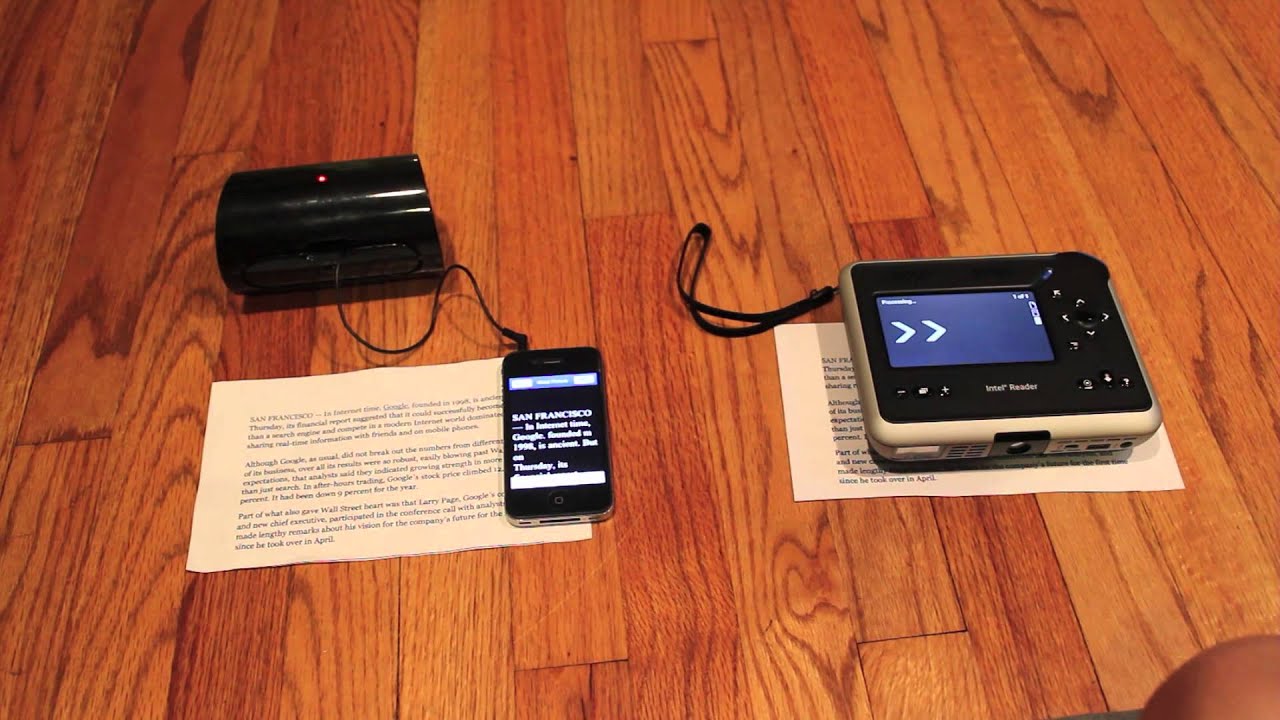 Intel Reader V. ZoomReader - YouTube
