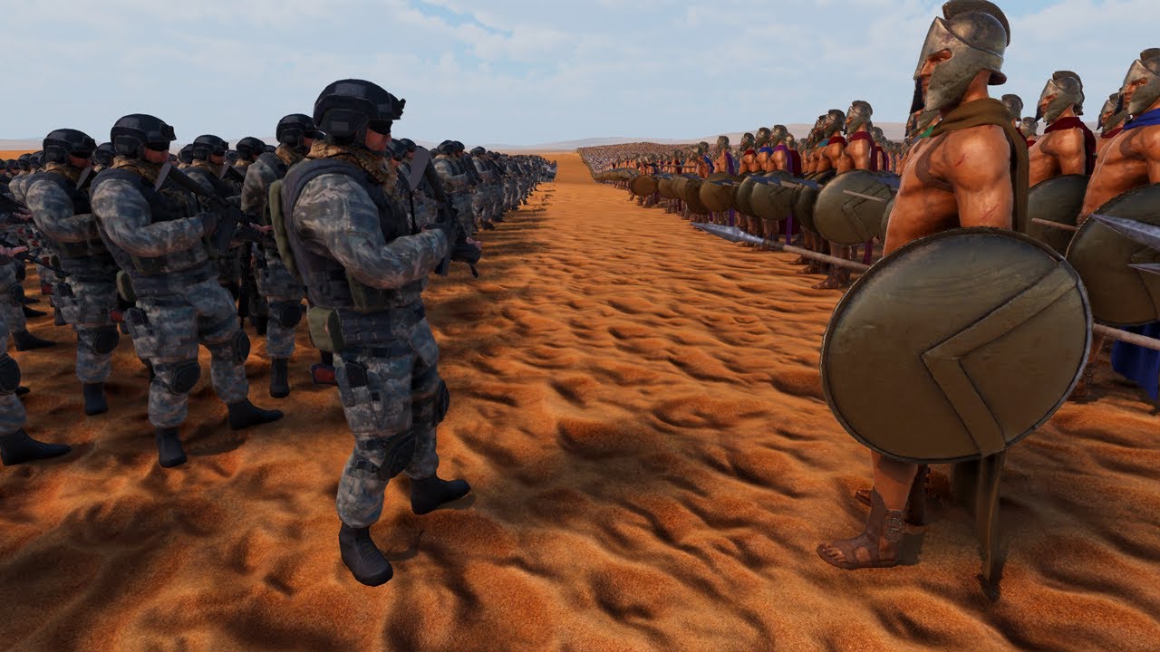 MODERN SOLDIERS VS 300.000 SPARTANS - ULTIMATE EPIC BATTLE SIMULATOR 2 ...