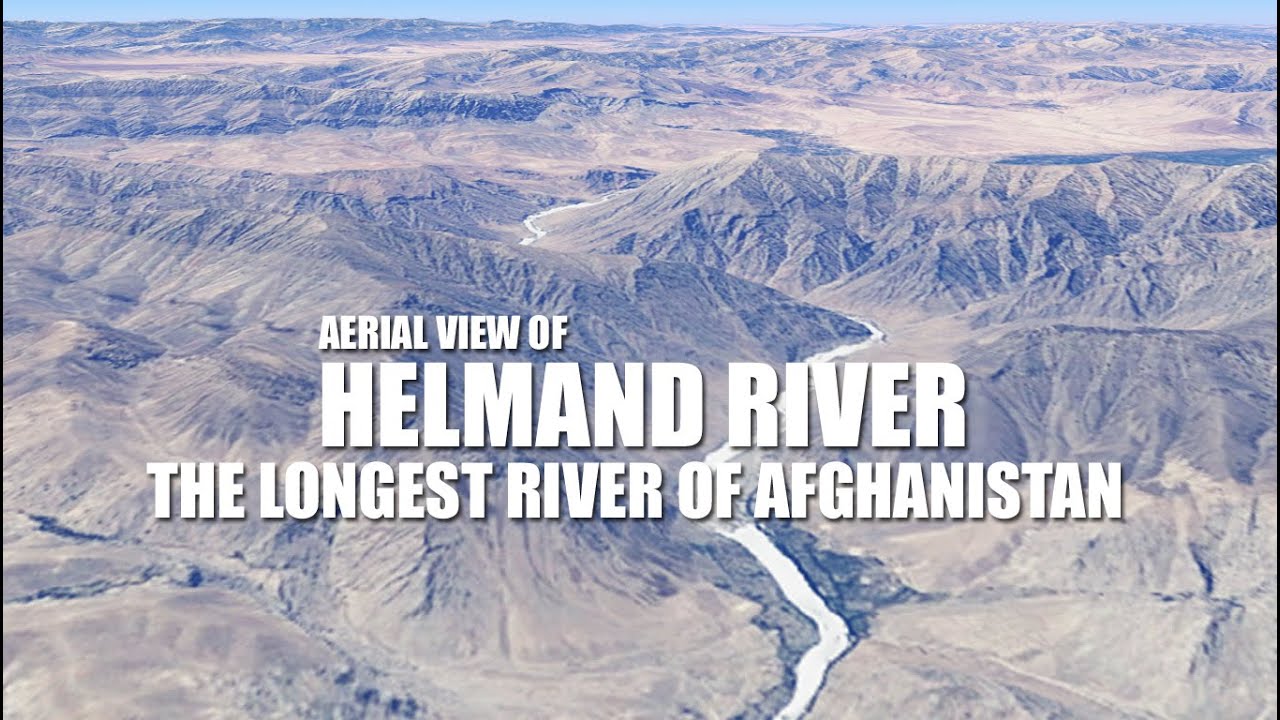 Helmand River The longest river in Afghanistan Aerial view of Helmand ...