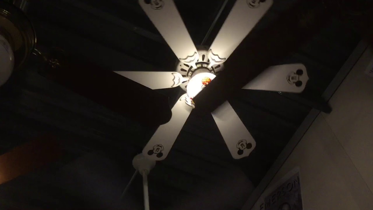 Homestead Mickey Mouse ceiling Fan At Fanimation - YouTube
