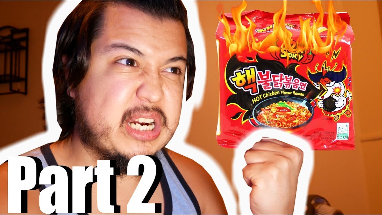 Nuclear Fire Noodle Challenge Part 2 - TOE OF SATAN challenge done next ONE CHIP CHALLENGE - YouTube