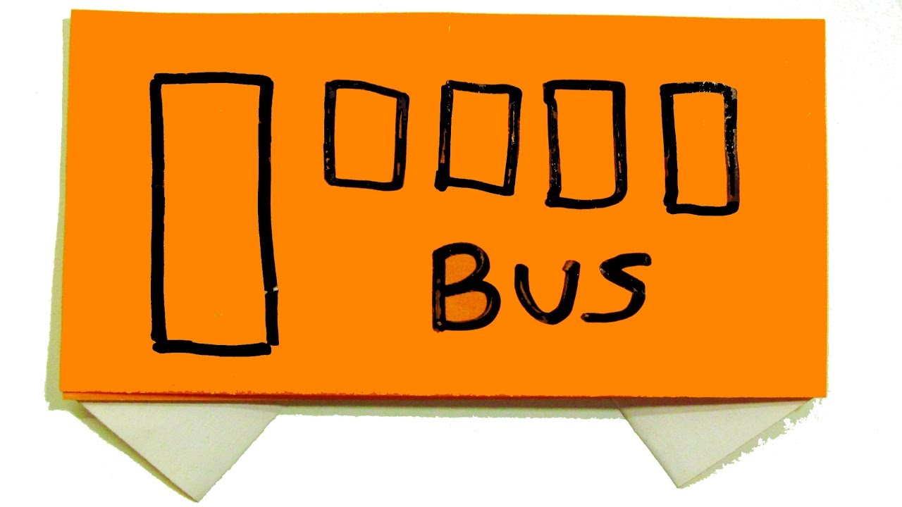 ESPECTACULAR AUTOBUS DE PAPEL SUPER COOL | ORIGAMI FACIL - YouTube