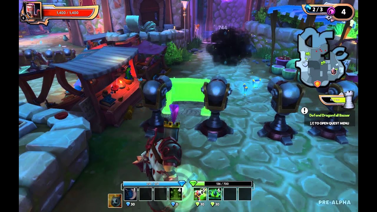 Dungeon Defenders II - Campaign Map 2 Gameplay - YouTube