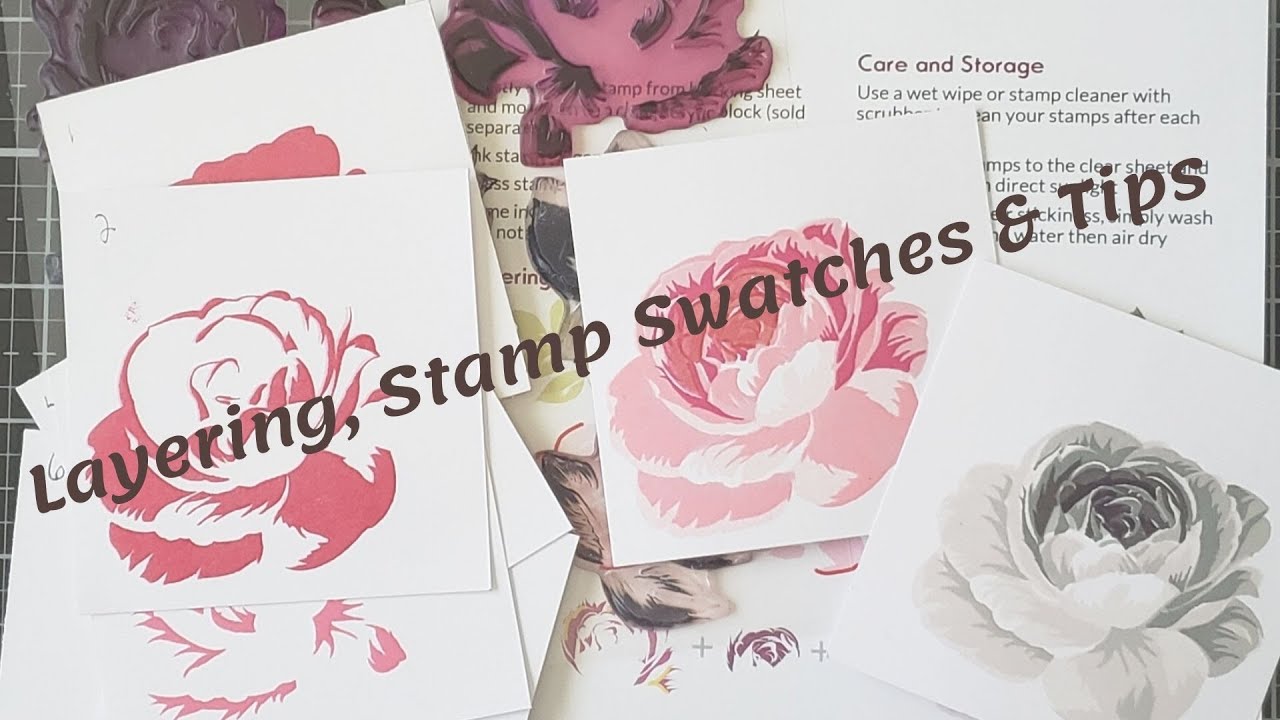 Layering Stamps, Swatches and Tips - YouTube