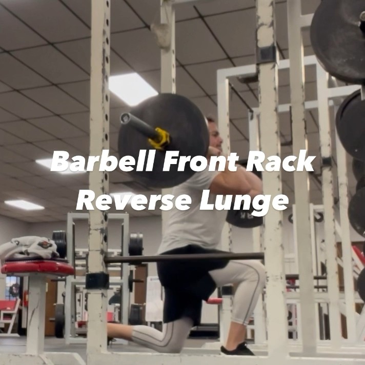 Barbell Front Rack Reverse Lunge #trainlikethepros - YouTube