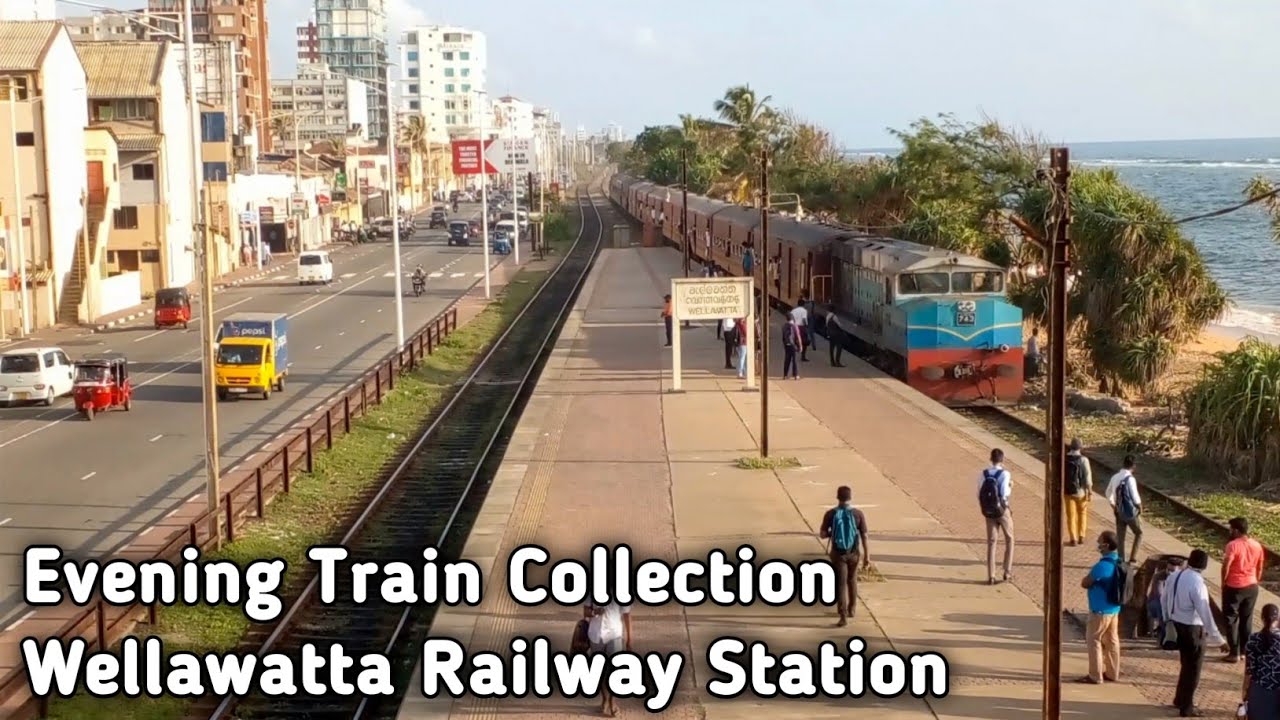 Evening Trains at wellawatta railway station ( Class S10, Class M4 ...