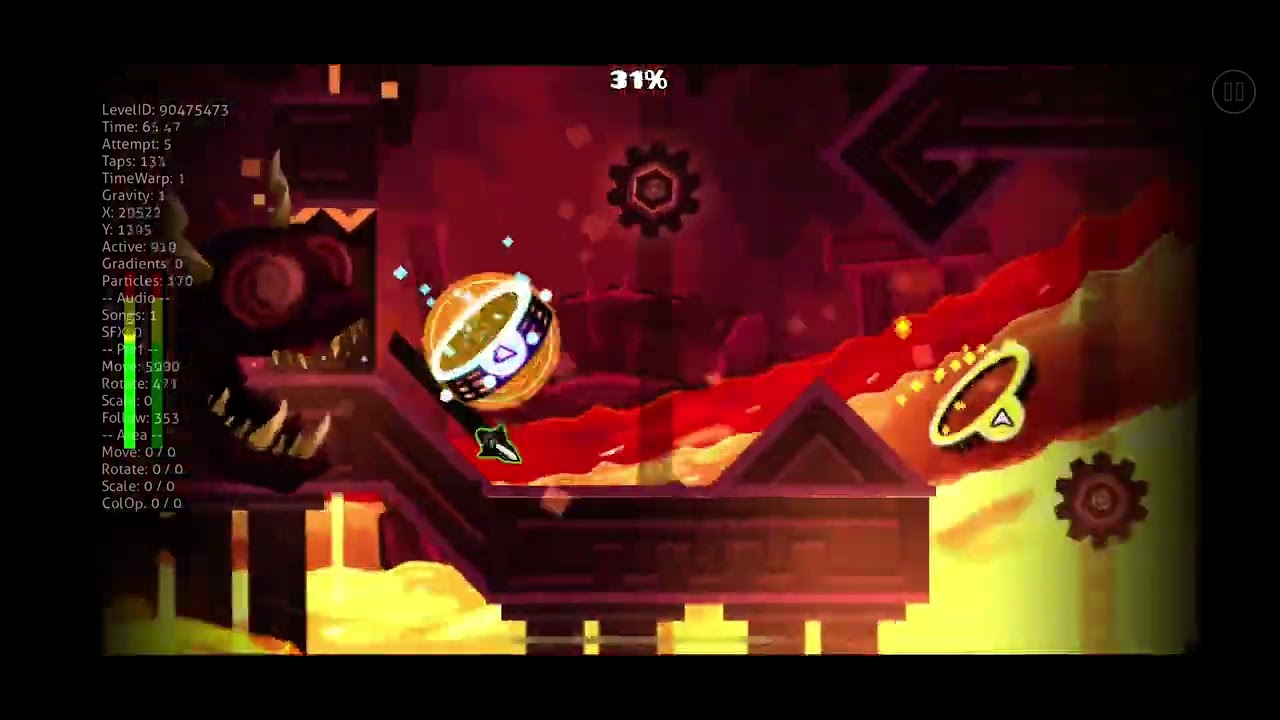【geometry Dash】change of scene 86% - YouTube
