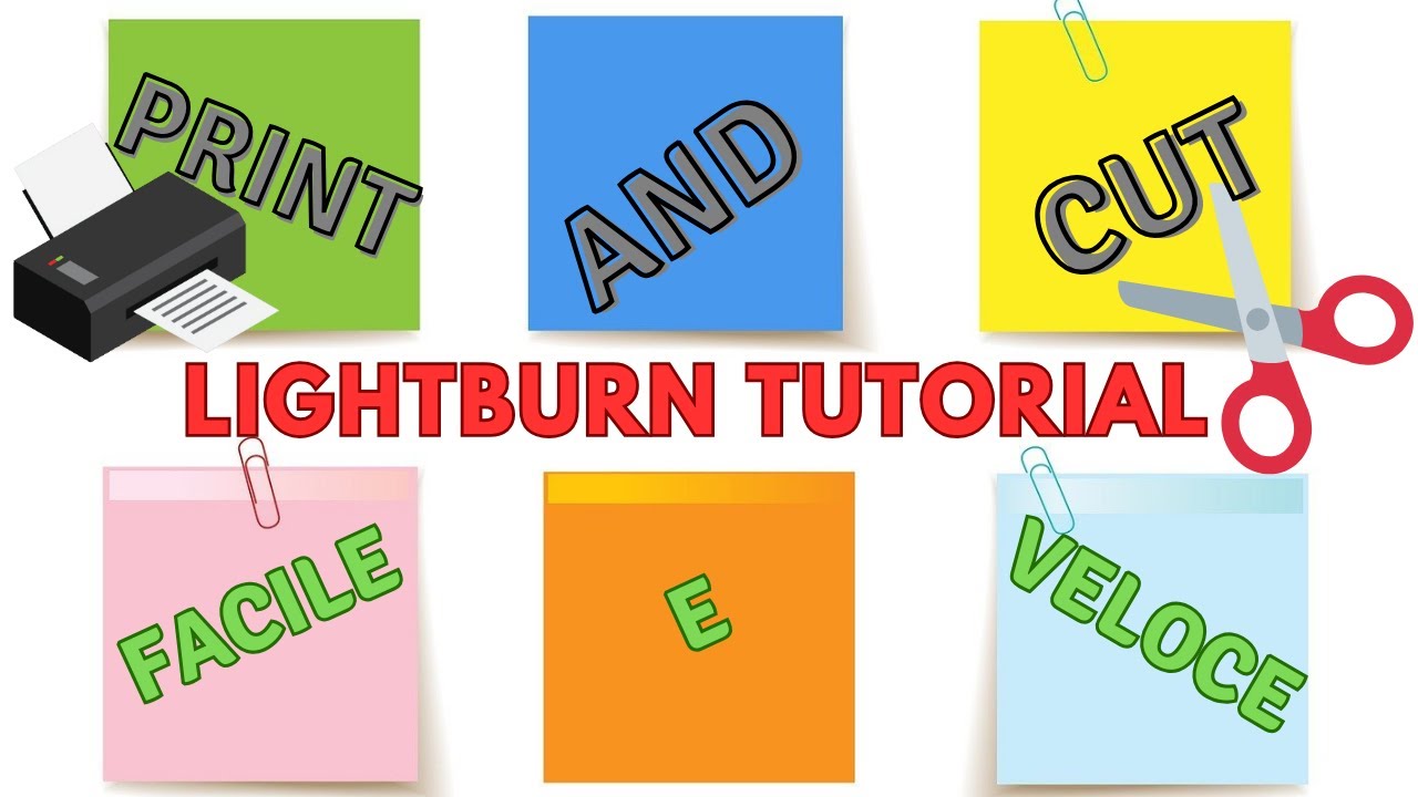 Print and cut Lightburn tutorial - YouTube