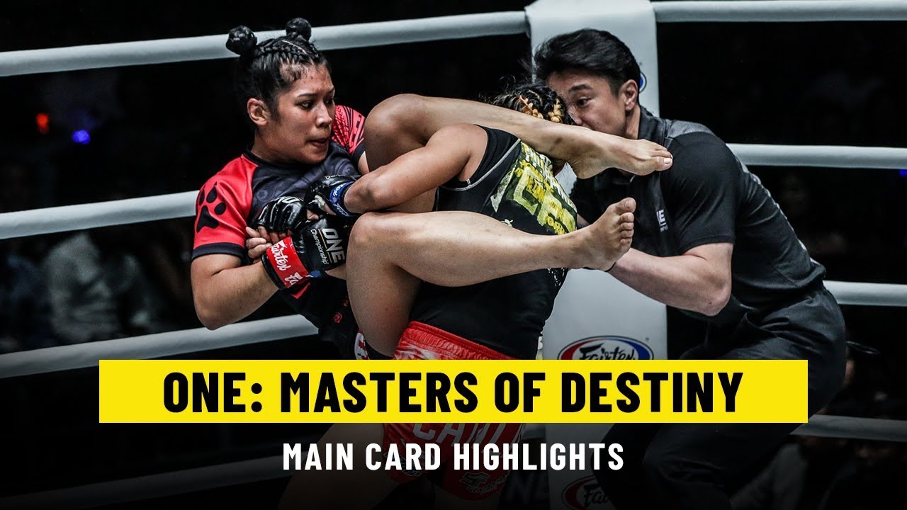 ONE: MASTERS OF DESTINY Main Card | ONE Highlights - YouTube