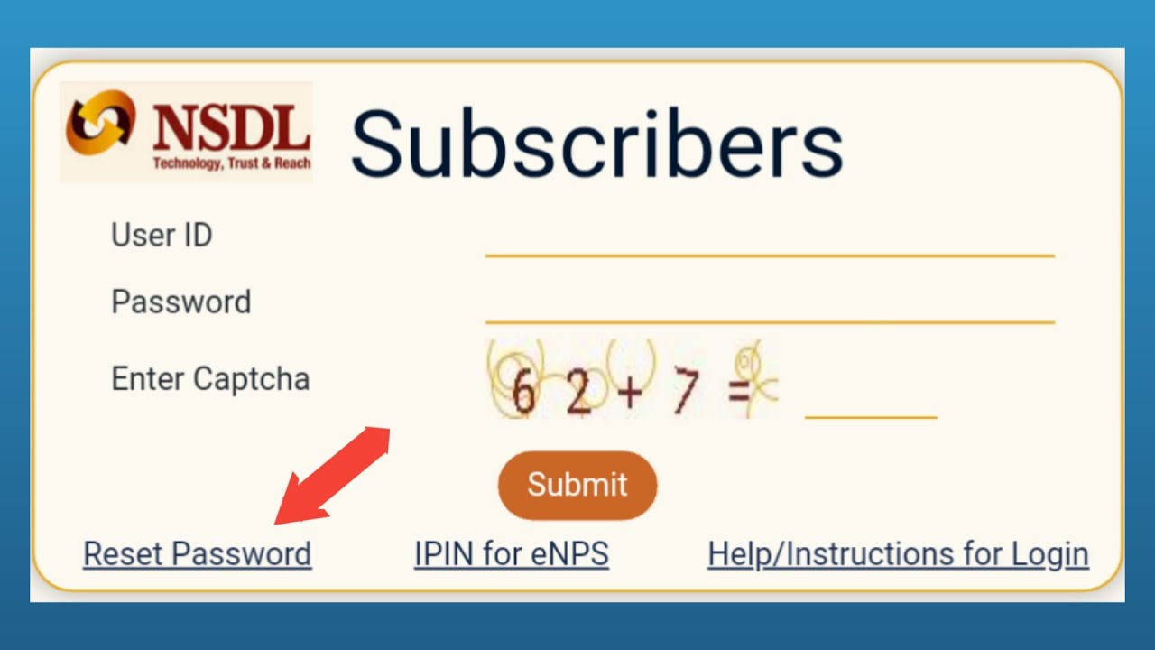 NSDL,NPS,ID PASSWORD, भूल गए हैं तो इस वीडियो को पूरा देखें-- - YouTube
