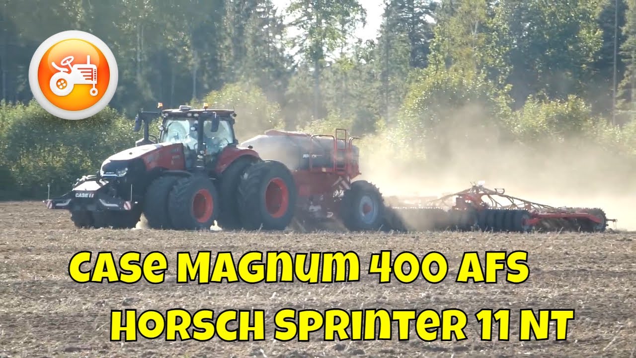 Seeding 2022 | Case Magnum 400 AFS & Horsch Sprinter 11 NT seeder - YouTube