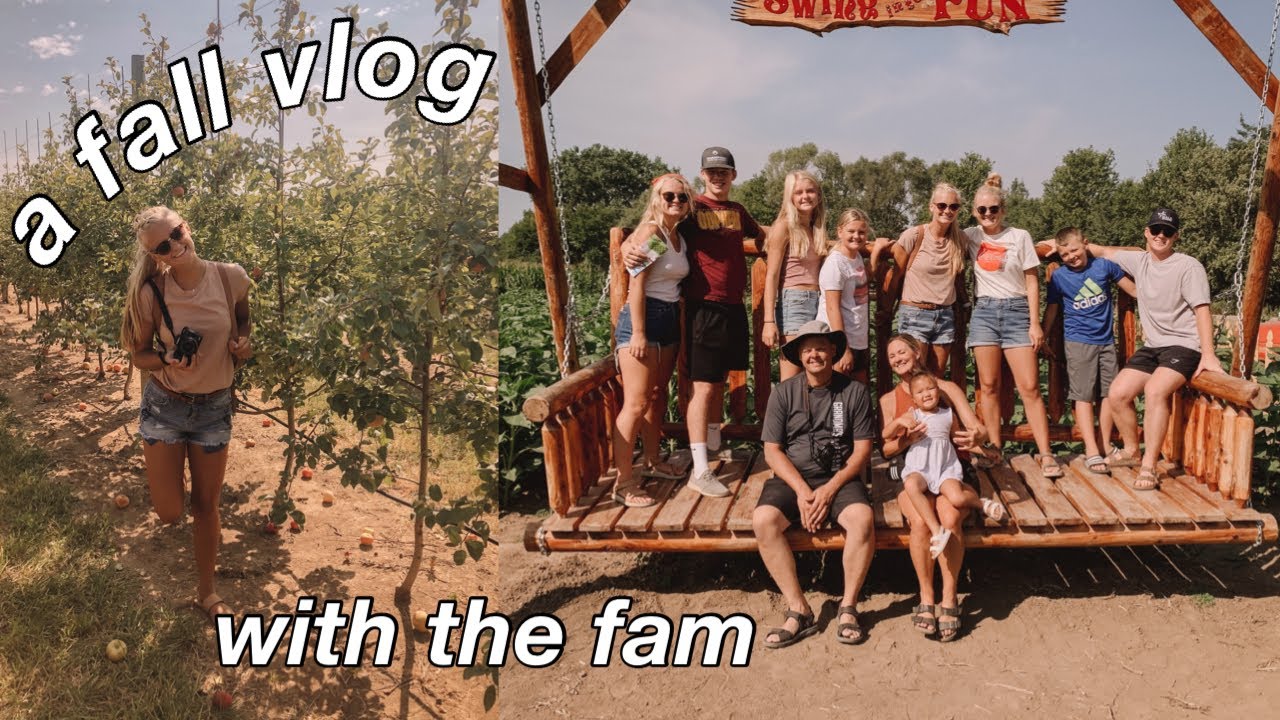 a fun fall vlog with my family!! *apple orchard, haunted house, pumpkin ...
