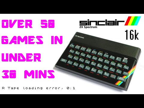 Over 50 Sinclair ZX Spectrum 16k Games In Under 30 Minutes - YouTube
