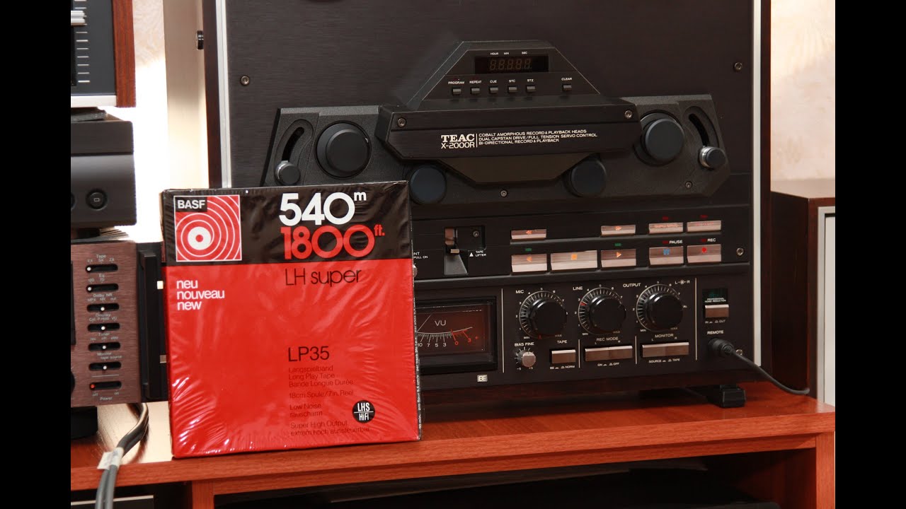 BASF LP35 LH Super Hi Fi 540m. Тестируем на запись на ТEAC X-2000R ...