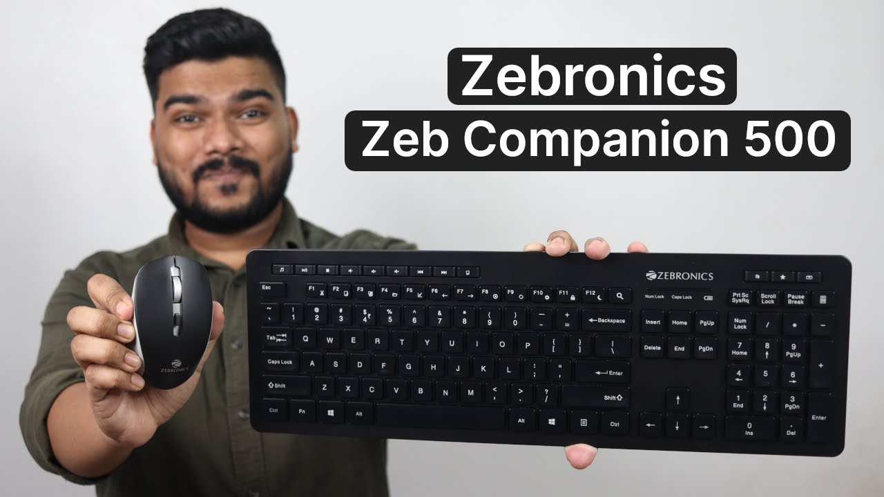 Wireless Keyboard & Mouse Combo | Zebronics Zeb Companion 500 Review ...