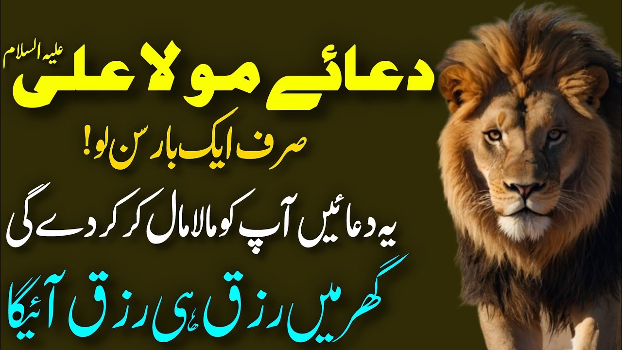 Dua Mola Ali A.S // Dua Mola // Dua Ali // Mola Ali // Rizq Ka Wazifa ...