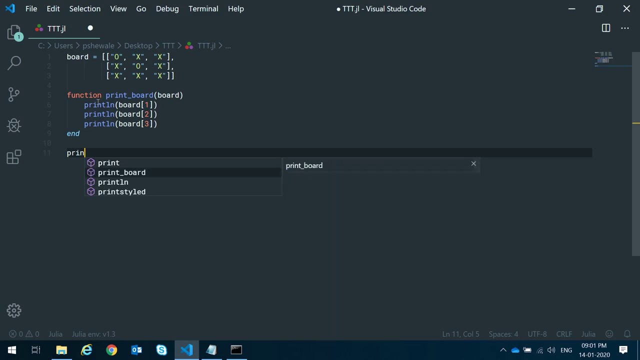 TicTacToe Tutorial in Julia: Part 1 - YouTube
