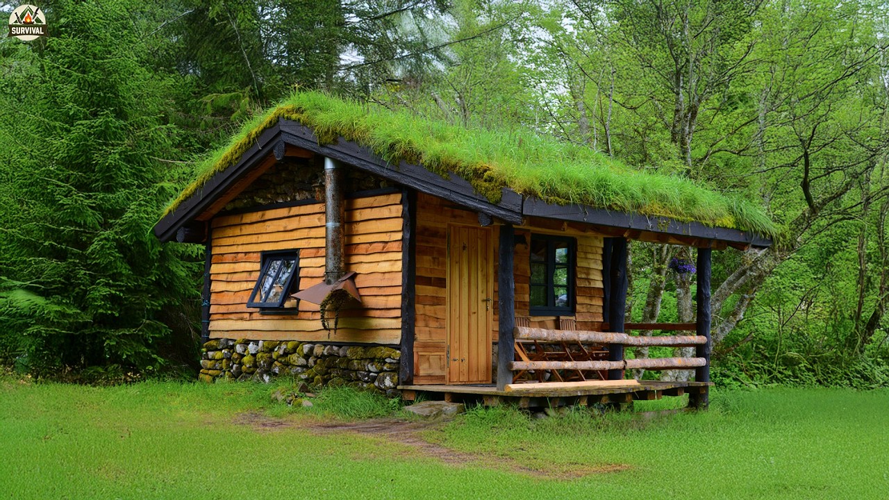 From Scrap Wood to Masterpiece: Man Builds Stunning Forest Home! - YouTube