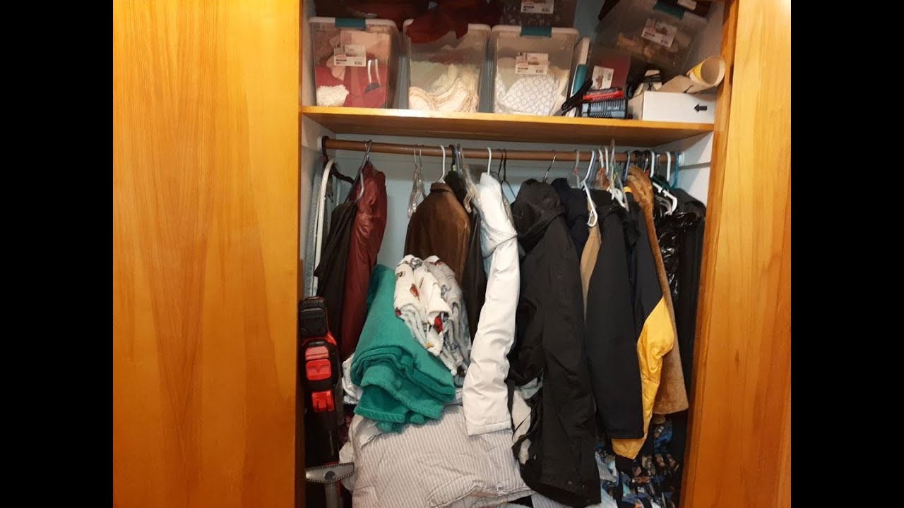 Decluttering and Making Space in an Overcrowded Closet! - YouTube