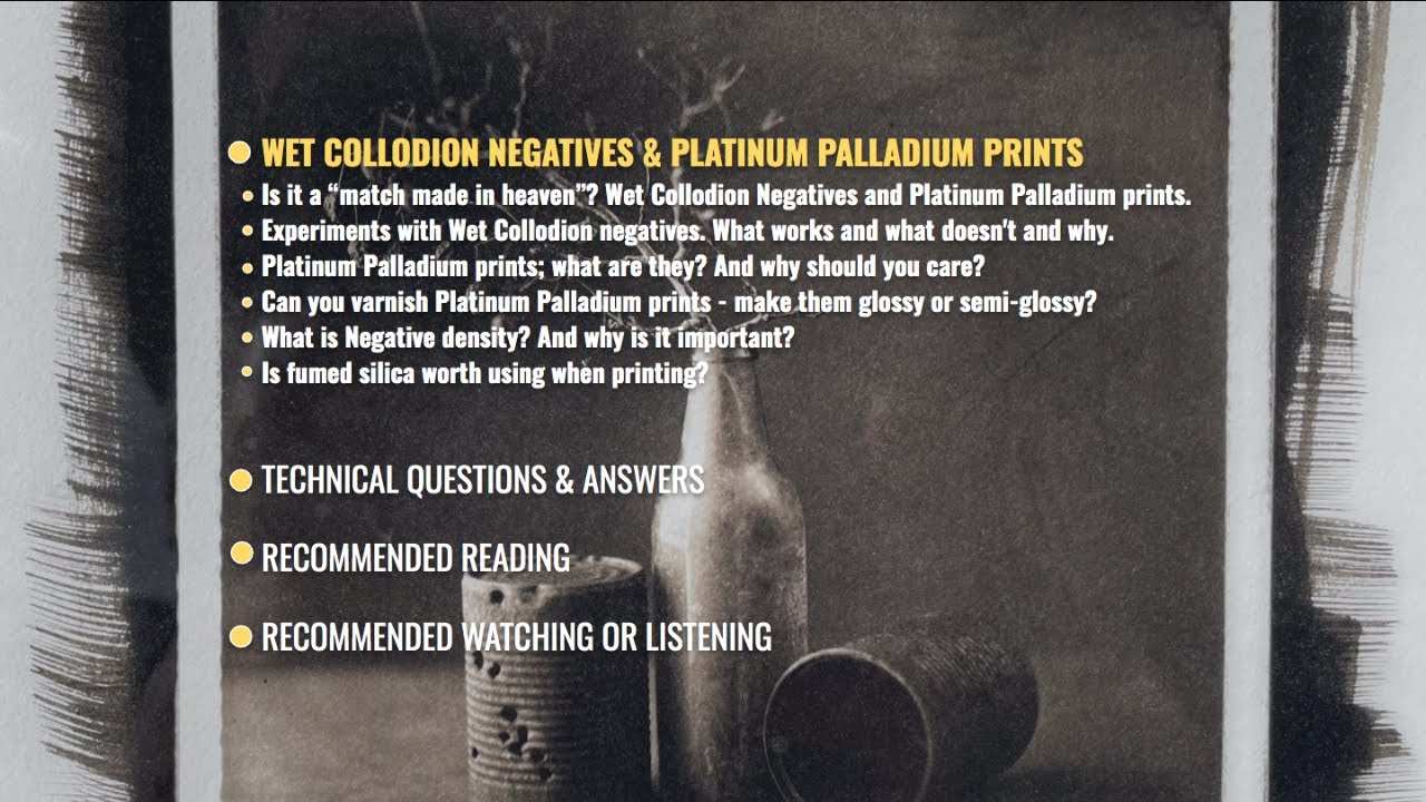 Wet Collodion Negatives & Platinum Palladium Prints - YouTube