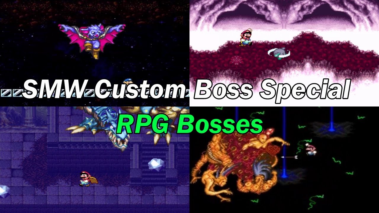 SMW - Custom Boss Rush Fantasy Special Part 1 (RPG Bosses) - YouTube