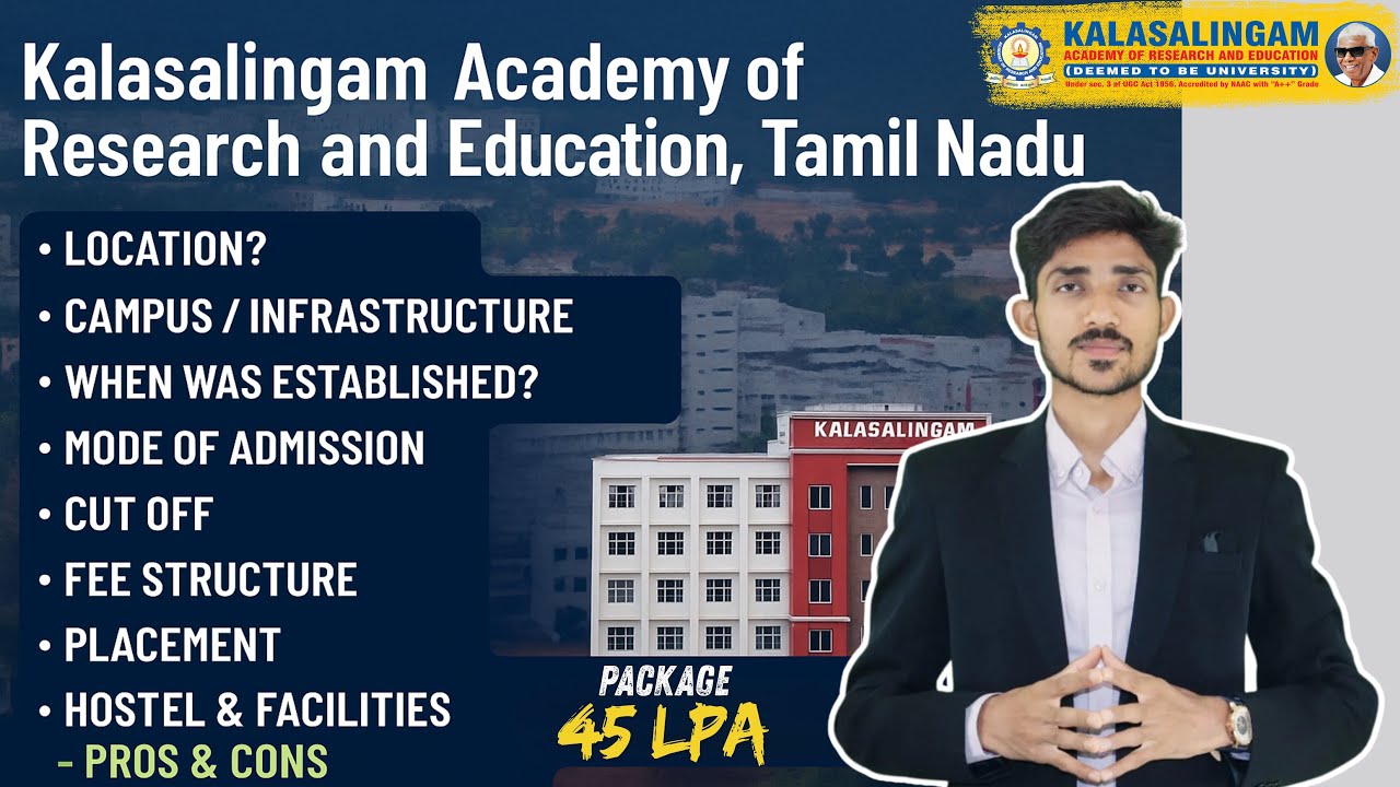 Kalasalingam Academy of Research and Education | B. Tech | Detailed ...