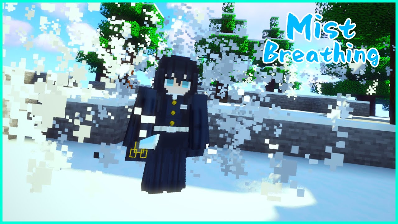 Tokito Muchiro's Mist Breathing Moves | Minecraft Demon Slayer Mod ...