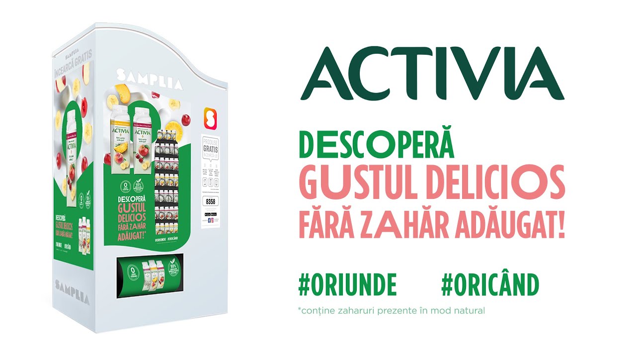 Campania de sampling prin Samplia pentru Danone - Activia - YouTube