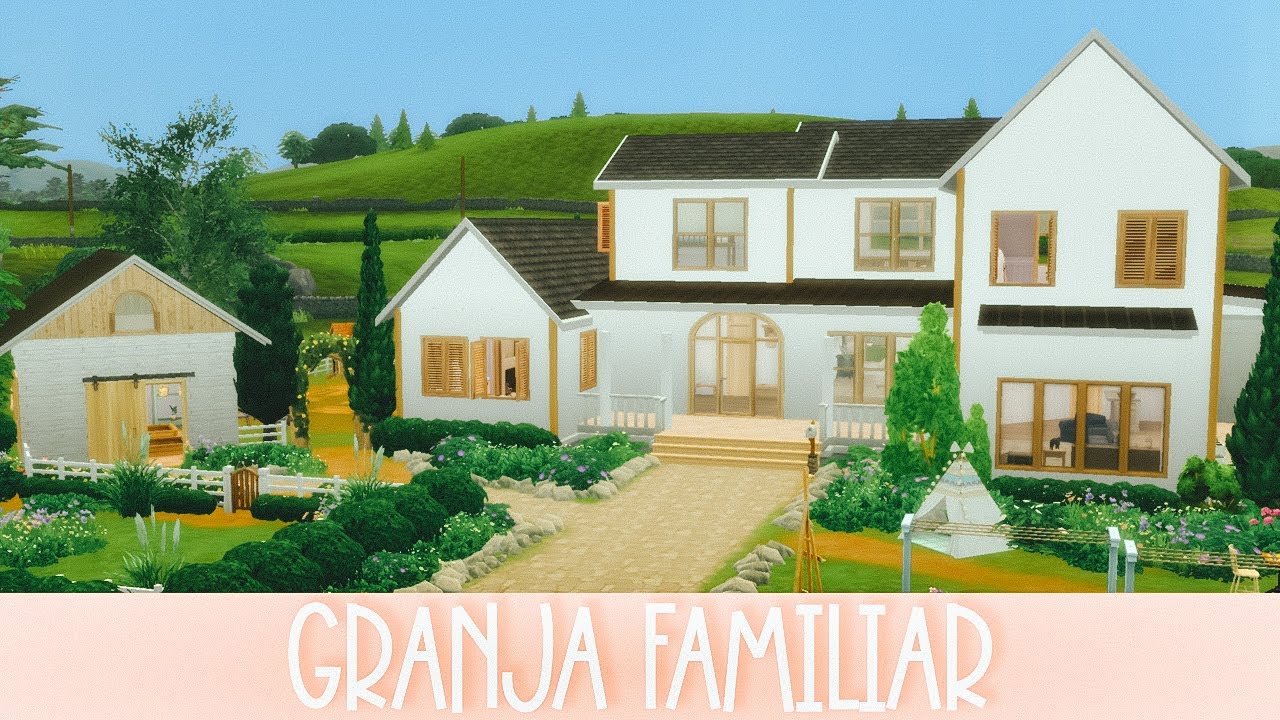 Esta GRANJA Te va ENCANTAR | SPEED build sims 4 + CC descarga ~ #JennBirdy - YouTube
