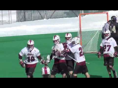 2013 UMass Lacrosse vs Army. Feb 10 2013 @ Garber Field - YouTube