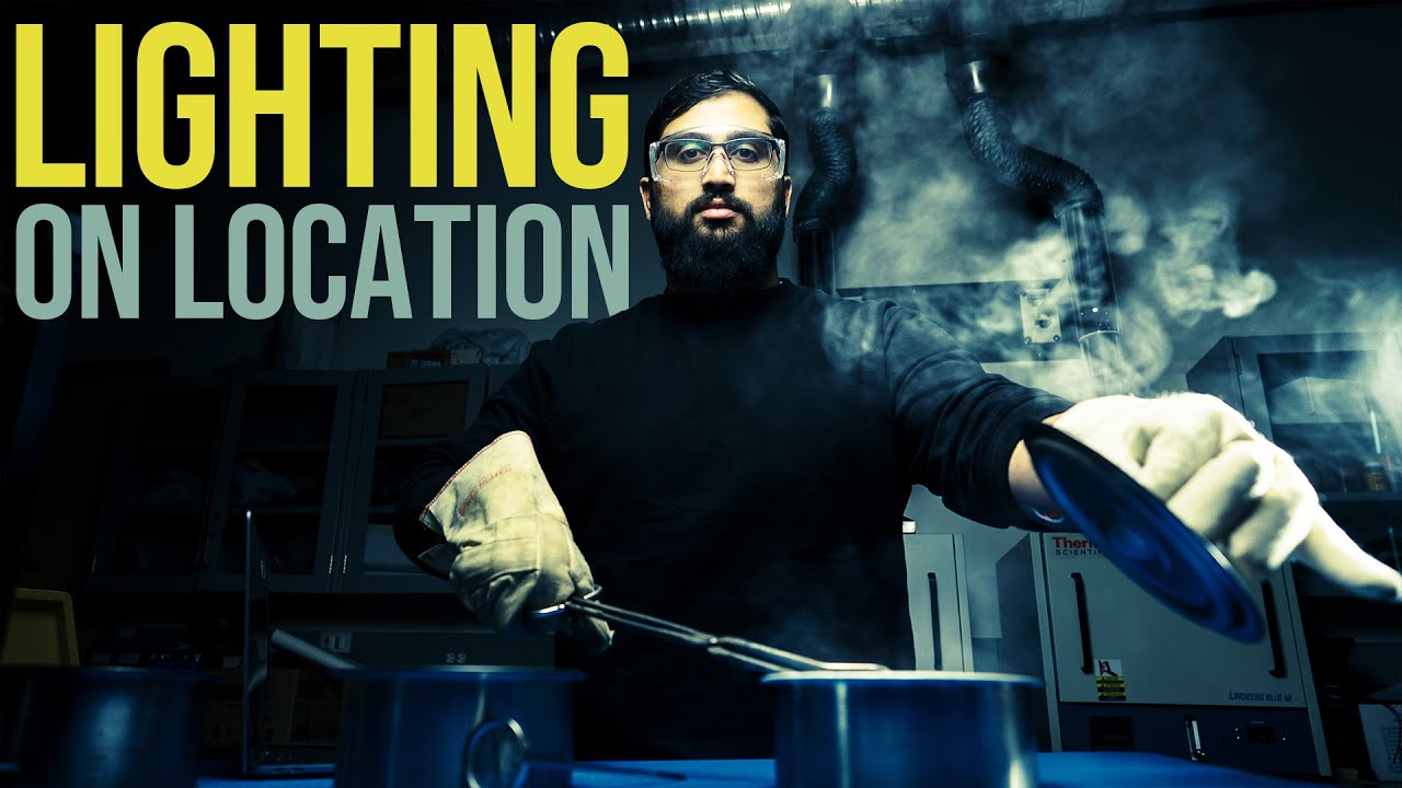 Lighting on Location : Smoky Lab Portraits with Godox AD200 Pro - YouTube