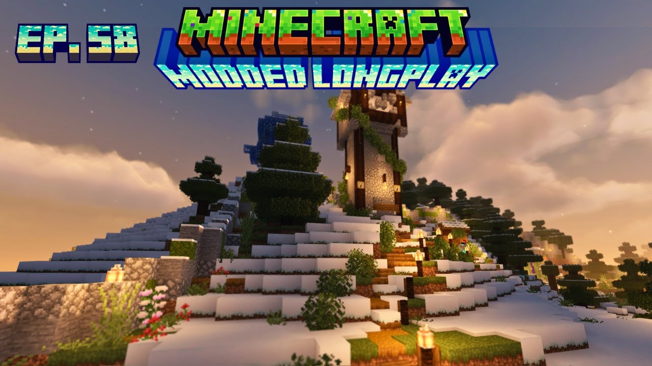 Adding Finishing Details To Our Village | Relaxing Modded Minecraft Longplay - YouTube