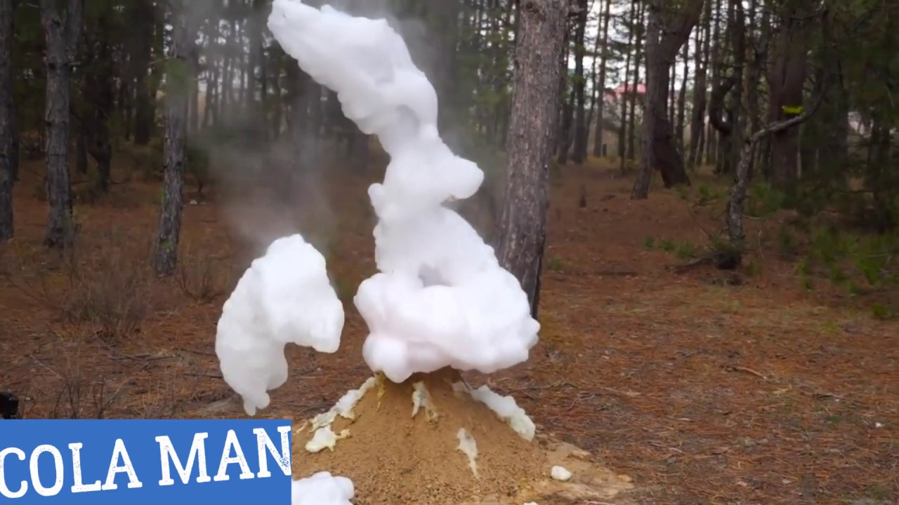 Cola Volcano Experiment Lava to Heaven!!! - YouTube