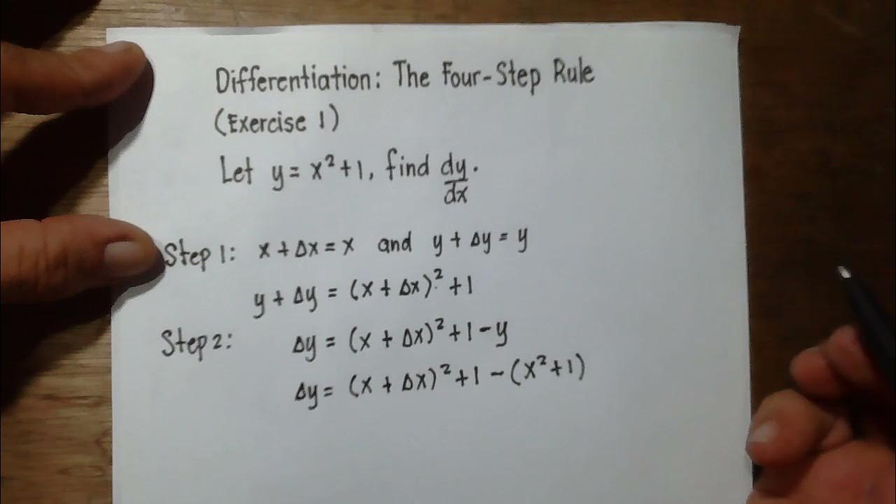 Differentiation: The Four-Step Rule (Exercise 1) - YouTube