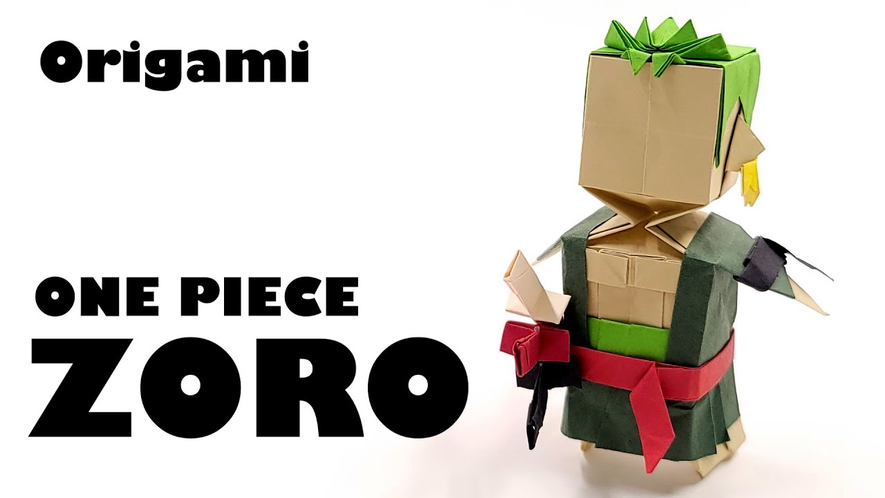 원피스 조로 종이접기 / Origami ONE PIECE ZORO (Kwanseon KO) - YouTube
