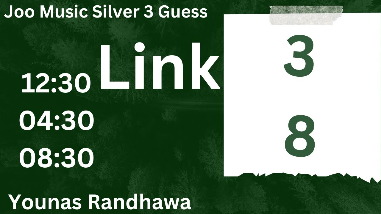 Joo Music Silver 3 Guess,Joo Music Silver 3 result today,On the ...