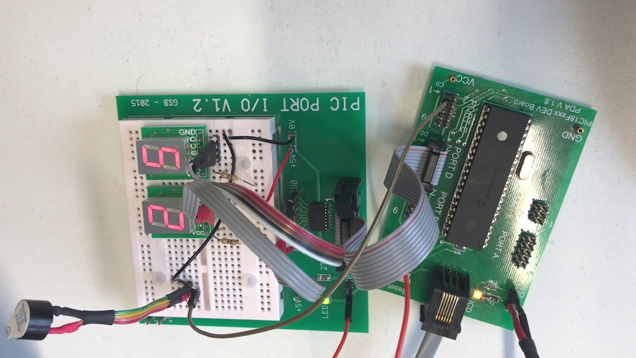 Counter with a buzzer - YouTube