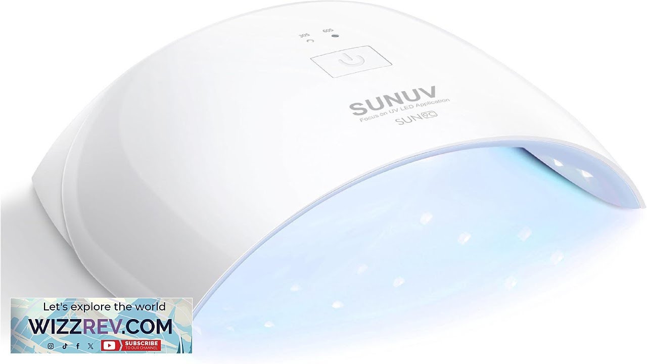 SUNUV UV LED Nail Lamp Nail Dryer for Gel Nail Polish Gel Review - YouTube