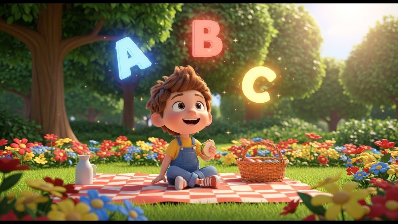 ABC Picnic in the Park 🧺🌳🔤 | Learn ABC for Kids | Alphabet Song & Fun ...