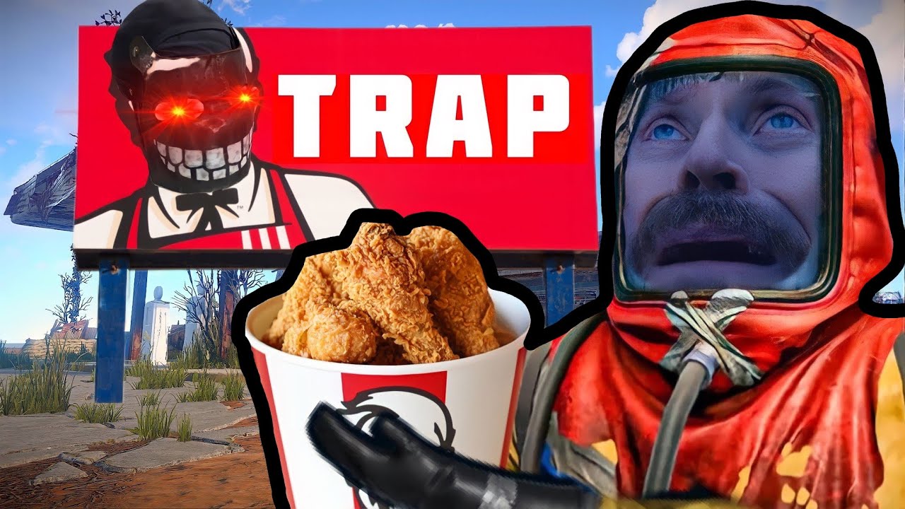 We Built a KFC Trap Base on Rust - YouTube