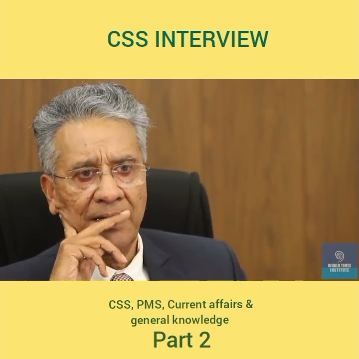 CSS Mock Interview | Muhammad Jawad | World Times Institute | Full Interview - YouTube