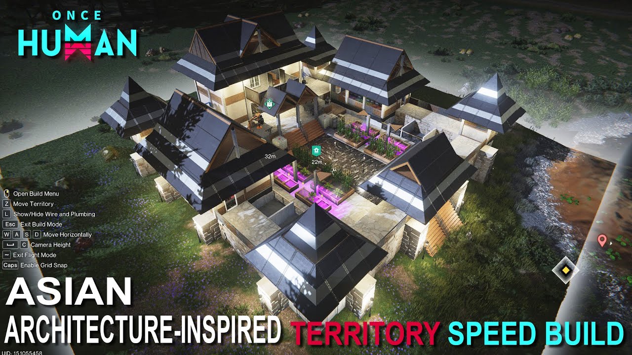 Asian Architecture-Inspired Once Human Base Design | F2P | Speed Build ...