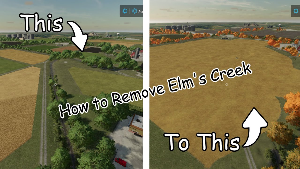 How To Remove Elms Creek And Remove Buildings - YouTube