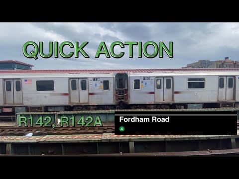 Quick R142/R142A Action at Fordham Road - YouTube