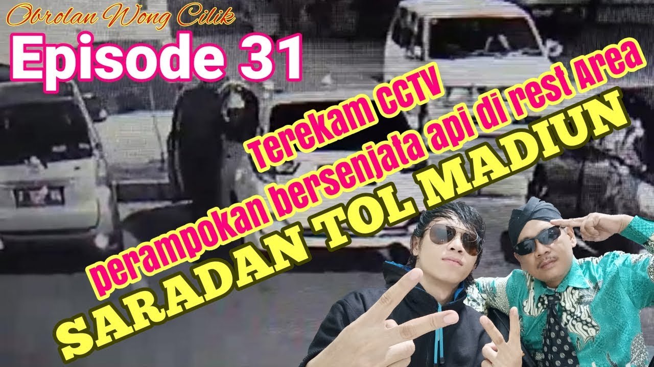 Kejahatan Terekam CCTV Di rest area tol saradan Madiun - YouTube