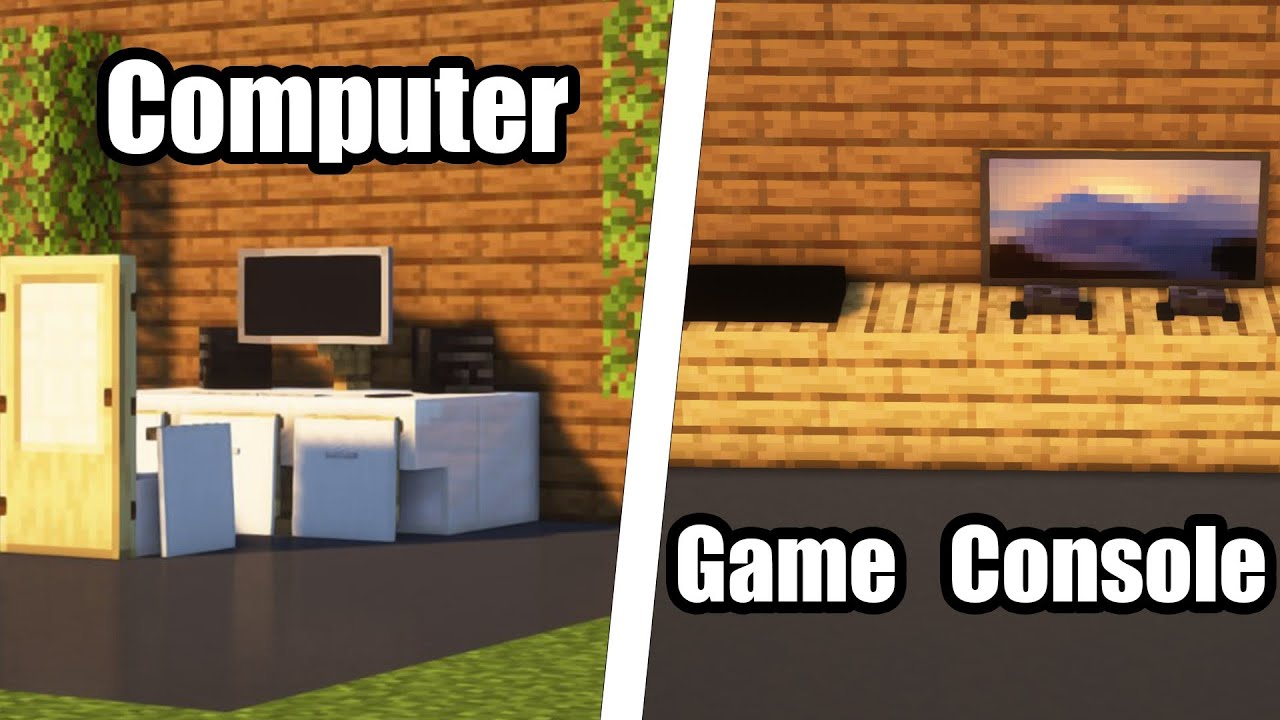 Minecraft Gaming Build Hacks - YouTube