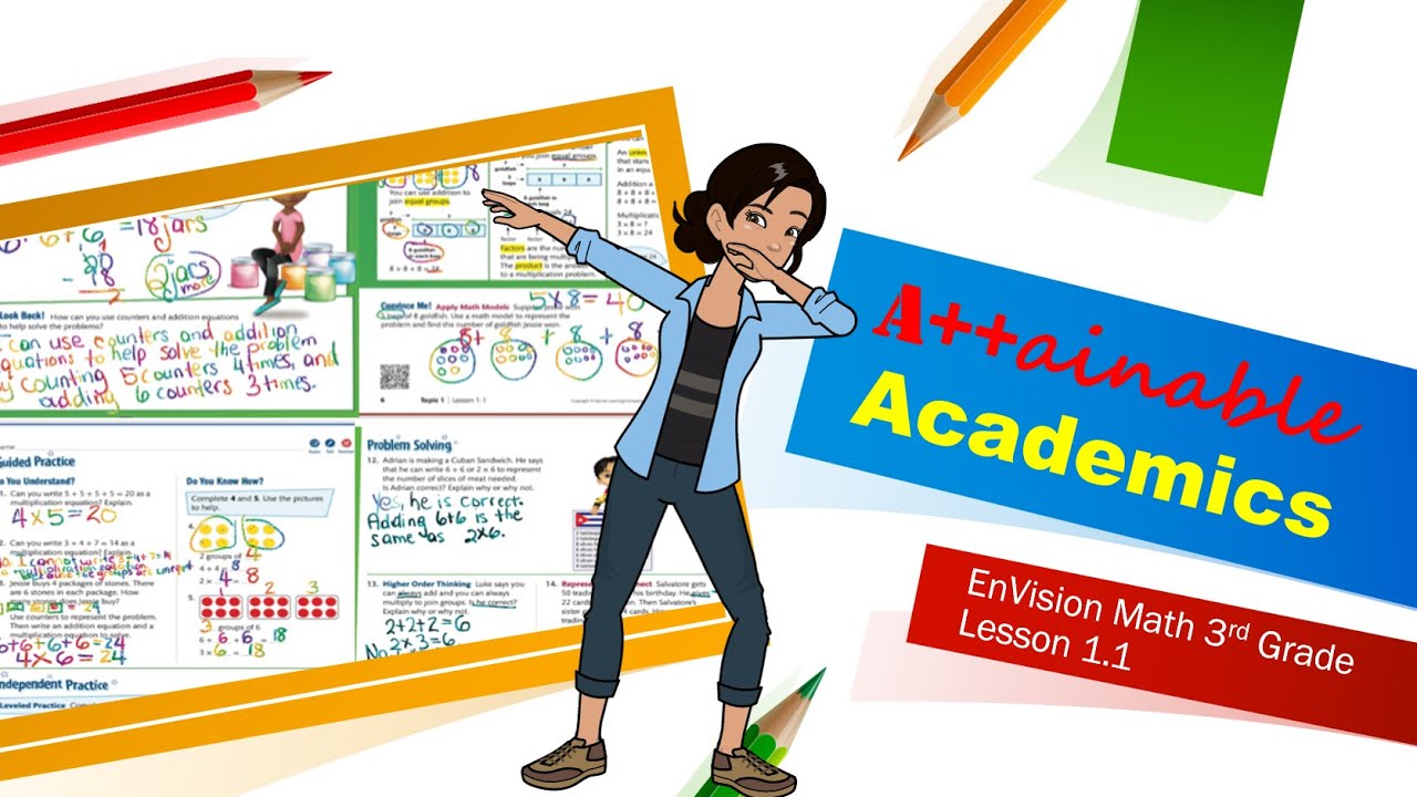 EnVision Math Lesson 1.1 3rd Grade #multiplication #thirdgrade # ...