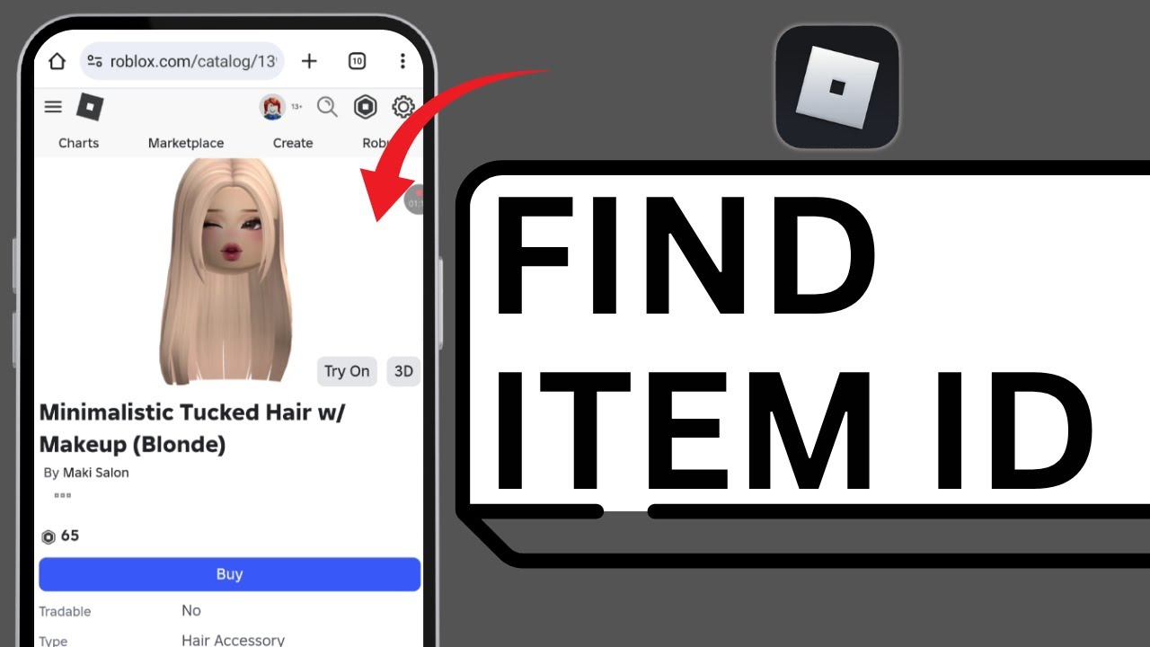 How To Find Roblox Item ID On Mobile - YouTube