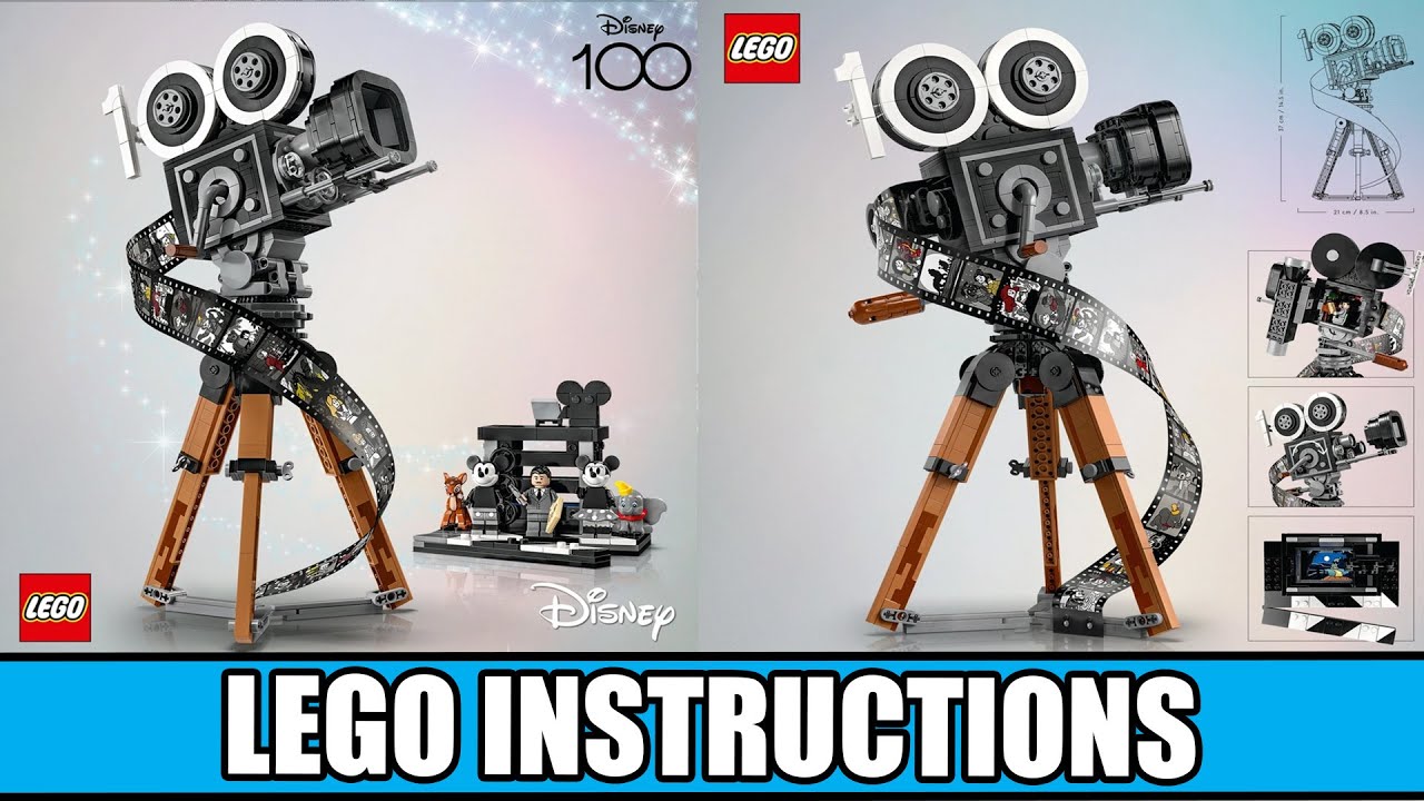 LEGO Instructions - Disney - 43230 - Walt Disney Tribute Camera - YouTube